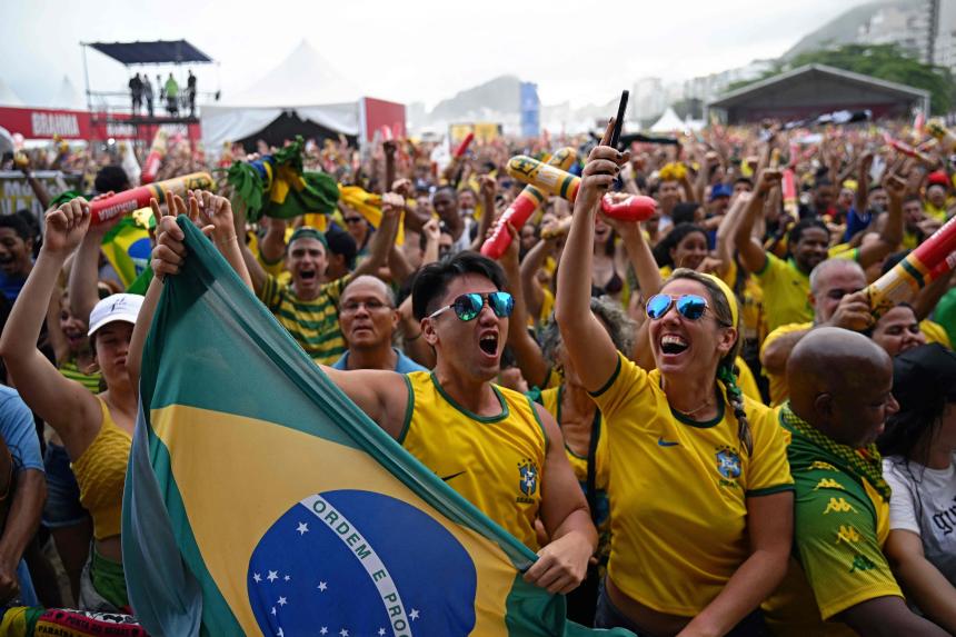 World Cup: Yellow the new black as World Cup fashion sweeps Brazil ...