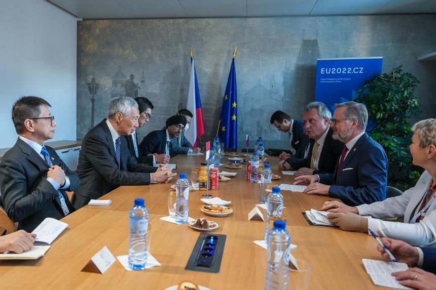 PM Lee holds bilateral meetings with EU leaders, with focus on growing cooperation | The Straits ...