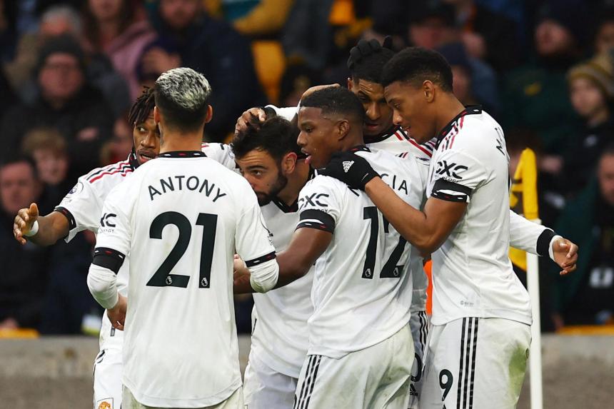 Football: Rashford steps off the bench to earn Man United win at Wolves ...