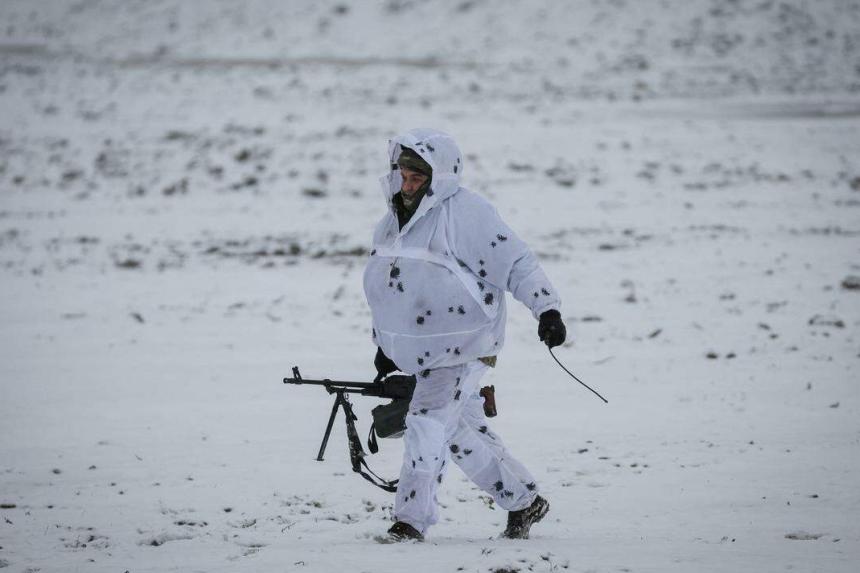 Ukraine stages war games near Belarus amid fears of Russian assault ...