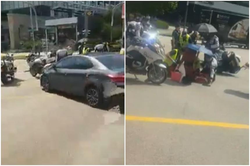 Police officer performing escort duties injured in road traffic ...