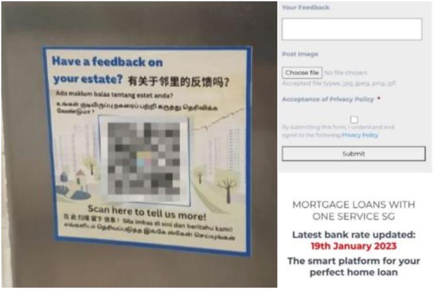 Phishing scam involving fake QR code found on posters put up at Bukit ...
