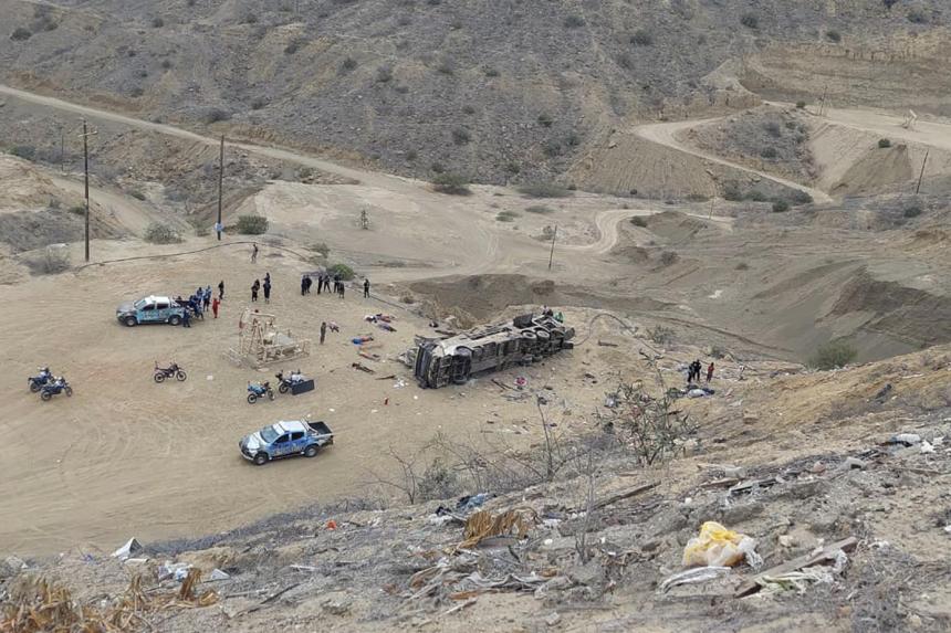 At least 24 die in Peru bus accident | The Straits Times