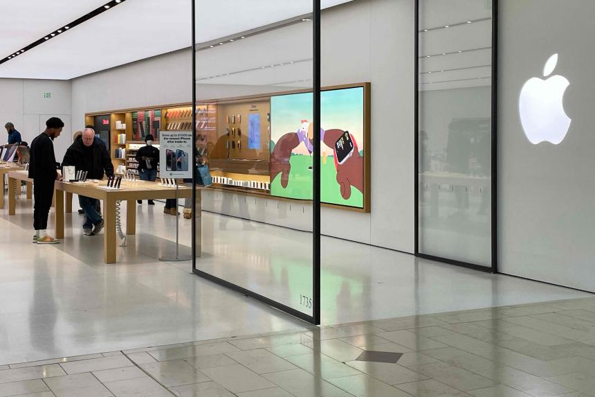 Apple forecasts another revenue decline but sees iPhone sales improve ...