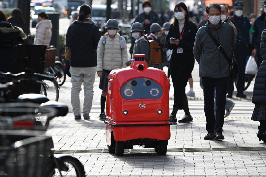 Japan rolls out ‘humble and lovable’ delivery robots | The Straits Times