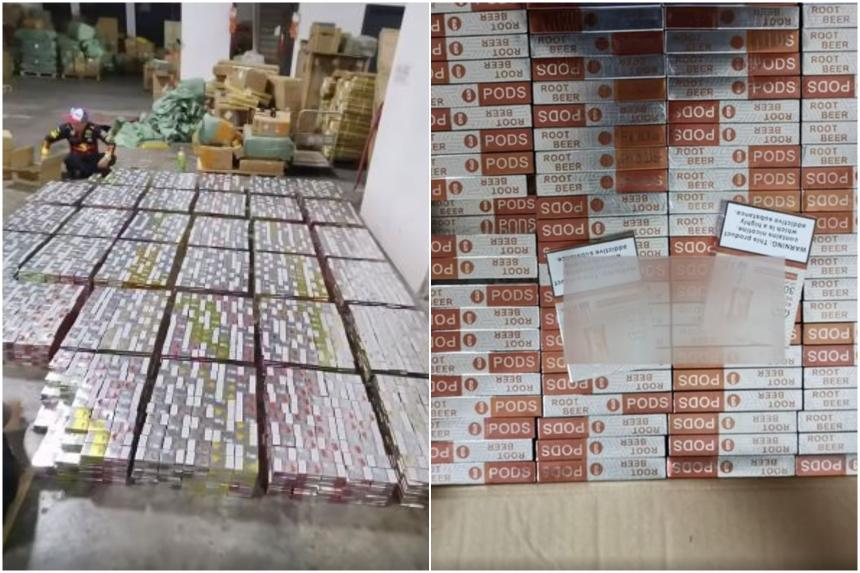 Huge haul of 58,000 vapes found in cargo container in foiled smuggling ...