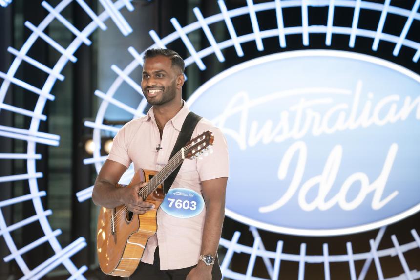 Singapore-born singer Kartik Kunasegaran competing in the top 50 of ...