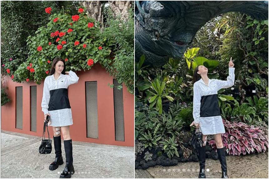 Taiwanese actress Joe Chen visits Gardens by the Bay | The Straits Times