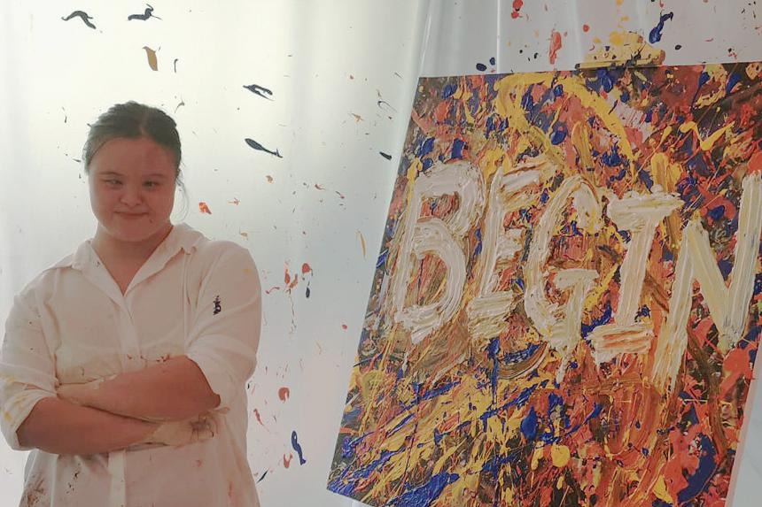 How artist with Down Syndrome breaks out of her shell to speak up for ...
