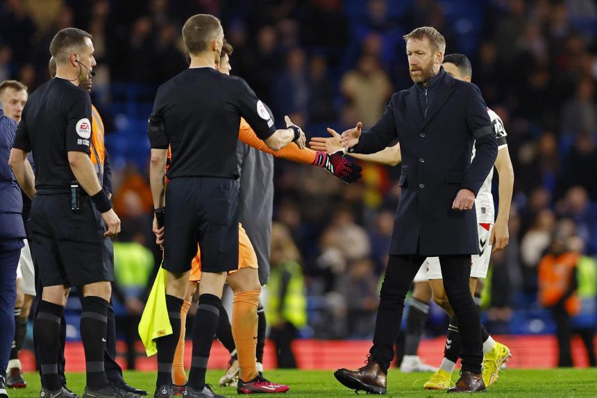 Football: Chelsea manager Potter says his family has received death ...