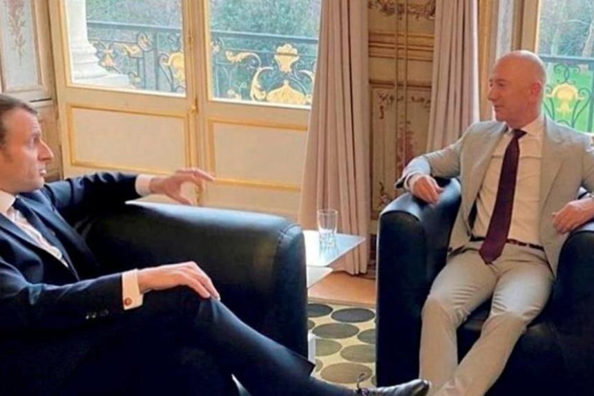 Macron under fire for giving billionaire Jeff Bezos France’s top honour ...