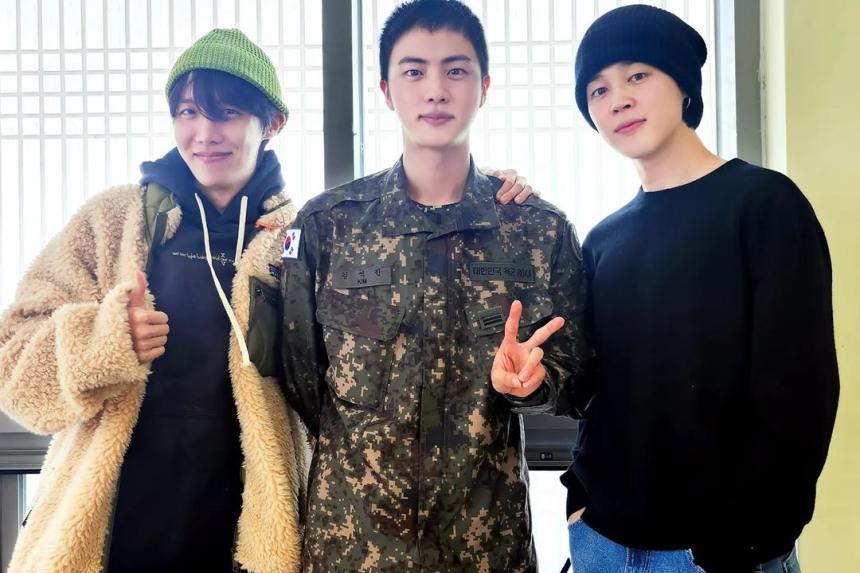 BTS member Jin’s first Instagram photo since enlistment goes viral ...