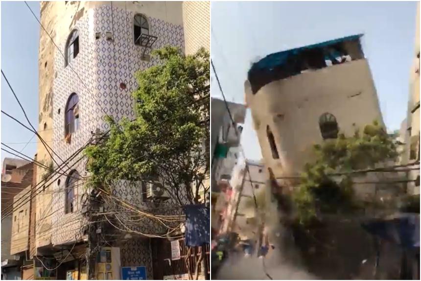 4-storey building collapses in New Delhi but prompt evacuation ensures ...