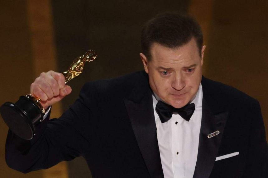 Oscars: Brendan Fraser wins best actor for The Whale | The Straits Times
