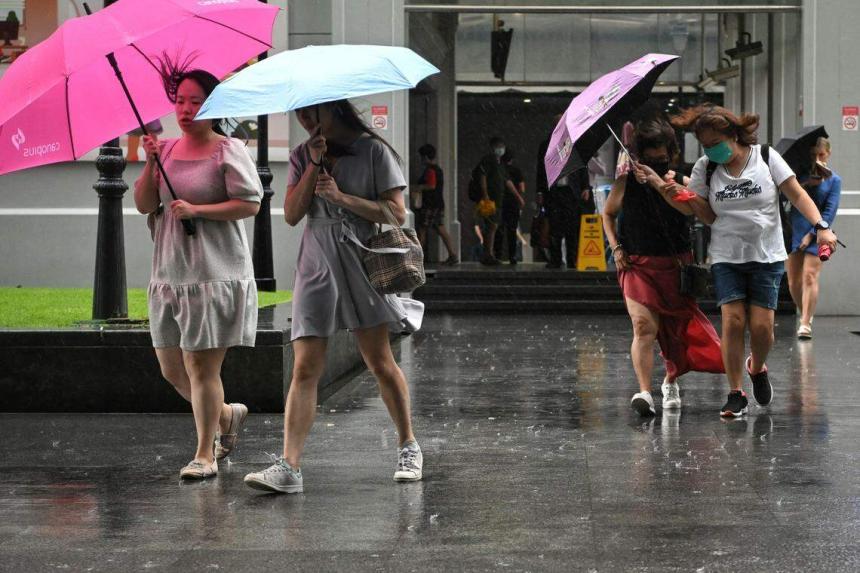 Expect brief showers in Singapore on most afternoons in next two weeks ...