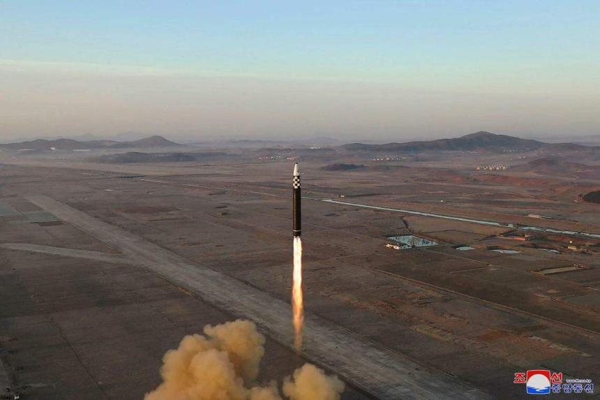 North Korea says Thursday's launch was Hwasong-17 ICBM | The Straits Times