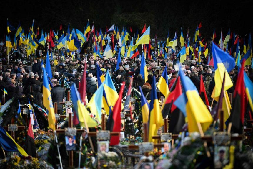 Love, pain and loss at historic Ukraine cemetery | The Straits Times