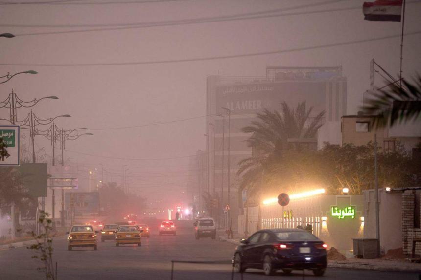 Iraq's first sandstorm of the year blankets Baghdad | The Straits Times