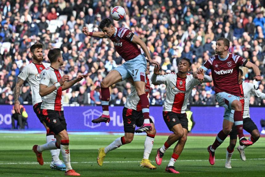 Football: West Ham move out of drop zone with win over Southampton ...
