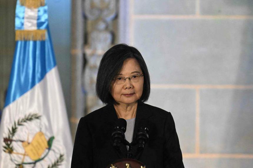 Taiwan’s President Tsai arrives in Los Angeles ahead of meeting with US ...