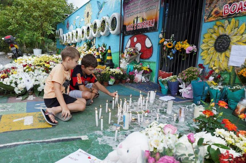 Brazil mourns children killed in pre-school attack | The Straits Times