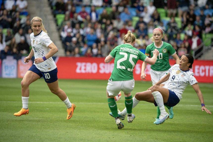 Mallory Swanson suffers knee injury as US beat Ireland in World Cup ...