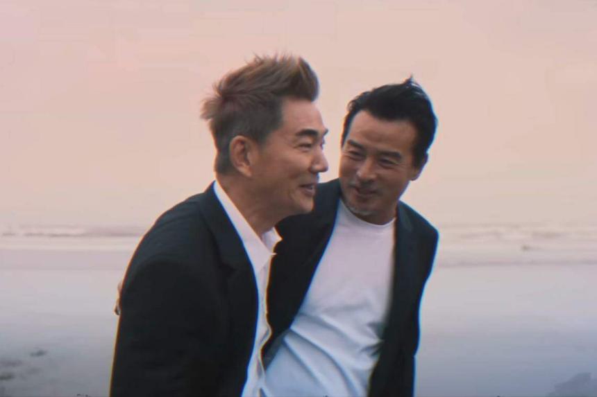 Taiwanese singer Richie Jen hung out with actor Christopher Lee for new ...