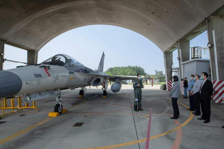 Taiwan President Tsai thanks fighter pilots as China’s military drills ...
