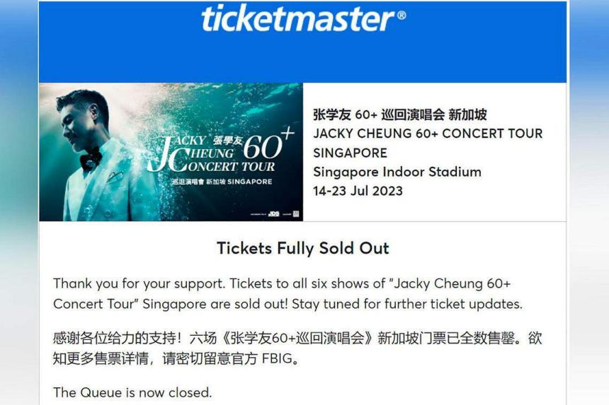 Tickets for Jacky Cheung’s six July concerts at Indoor Stadium sold out ...