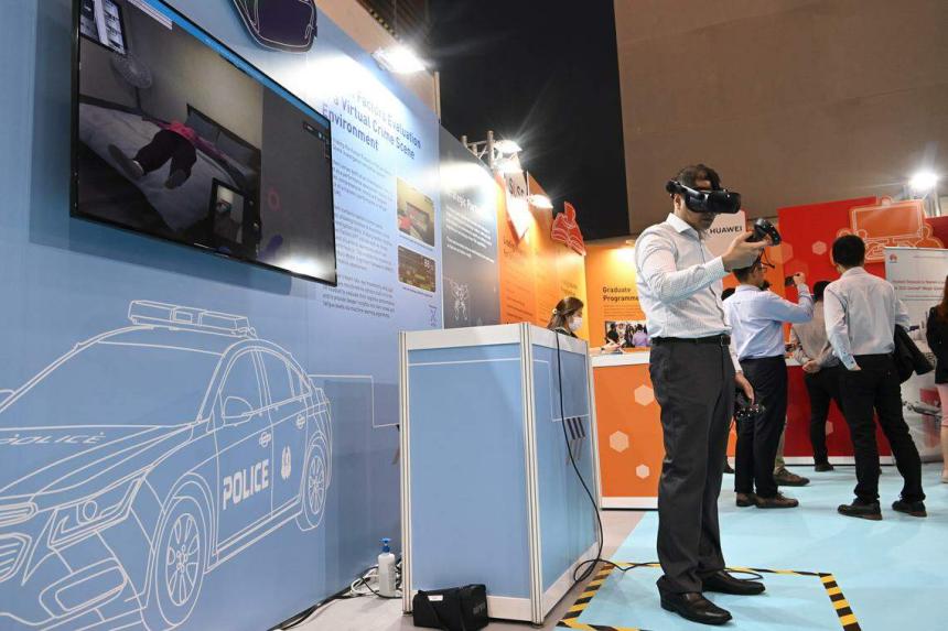 Memes, virtual reality used to train Home Team officers | The Straits Times