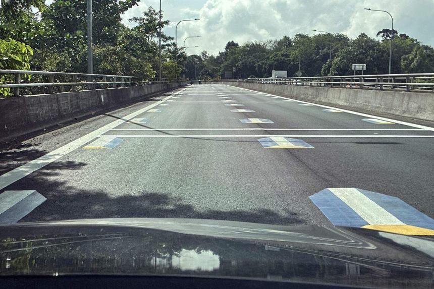 Resurfaced road, calming measures improve safety on KJE-BKE slip road ...