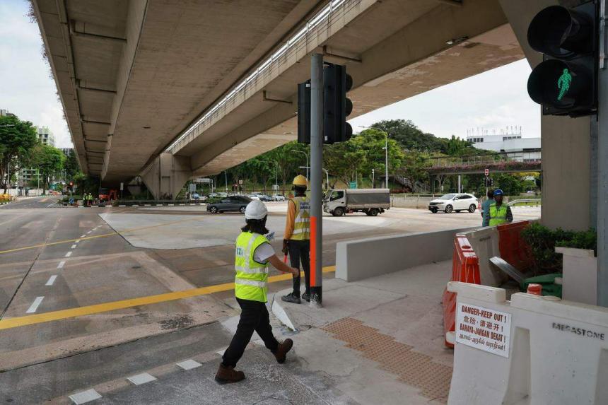 Braddell-Upper Serangoon-Bartley road junction simplified, opened to ...