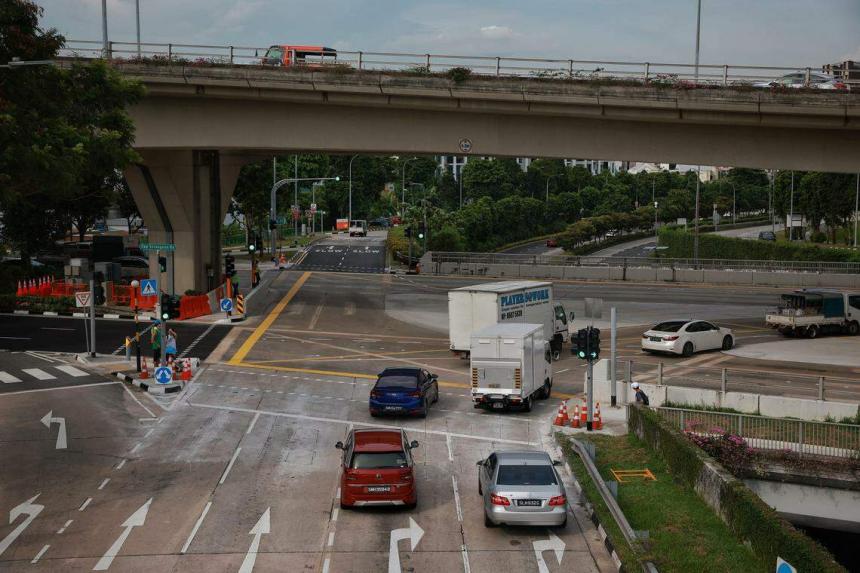 Braddell-Upper Serangoon-Bartley road junction simplified, opened to ...