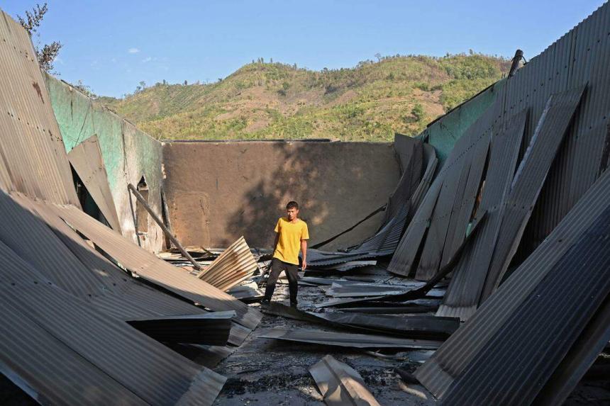 Indian villages in north-eastern Manipur state burnt to ashes in ethnic ...