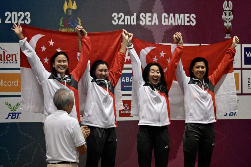 SEA Games 2023: Women’s swimming relay team deliver Singapore’s 1,000th ...
