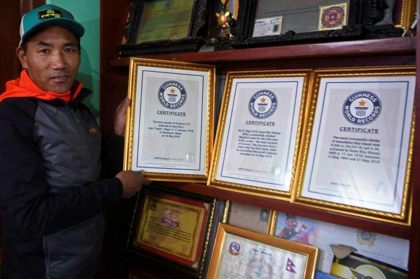 Nepali mountaineer reaches Everest summit for record 27th time | The ...