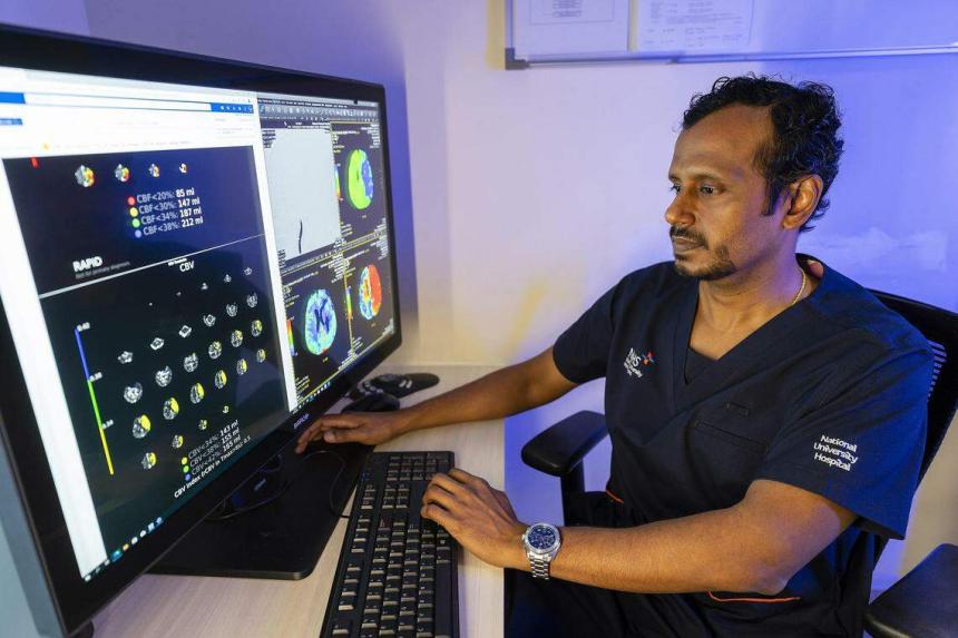 NUH doctors use AI to identify stroke patients within a minute to give ...
