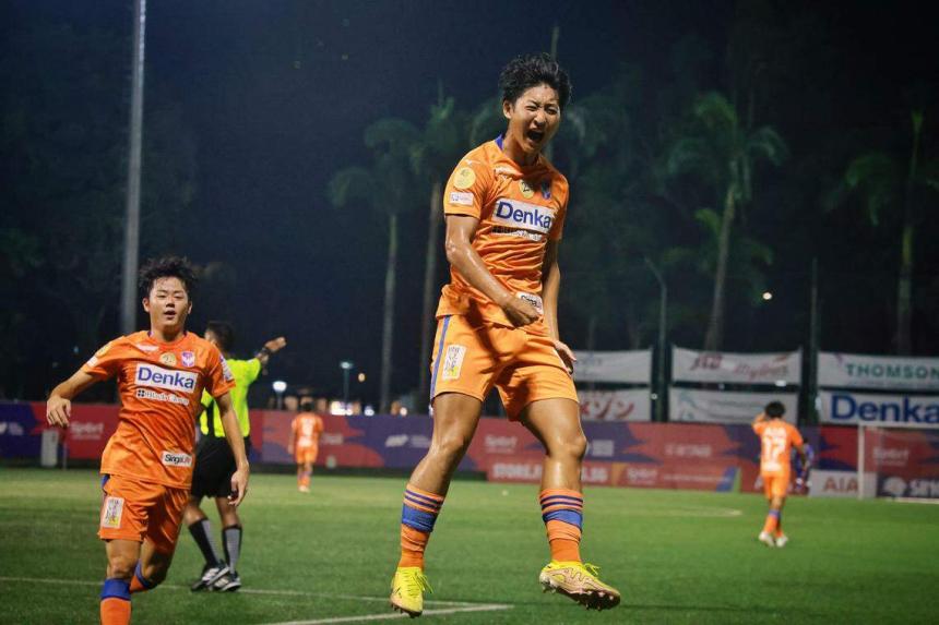 Seia Kunori ends goal drought as Albirex bounce back with 6-2 win over ...