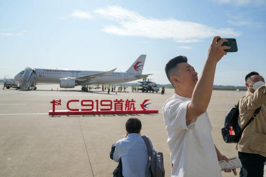 China’s first home-grown passenger jet, C919, marks first commercial ...