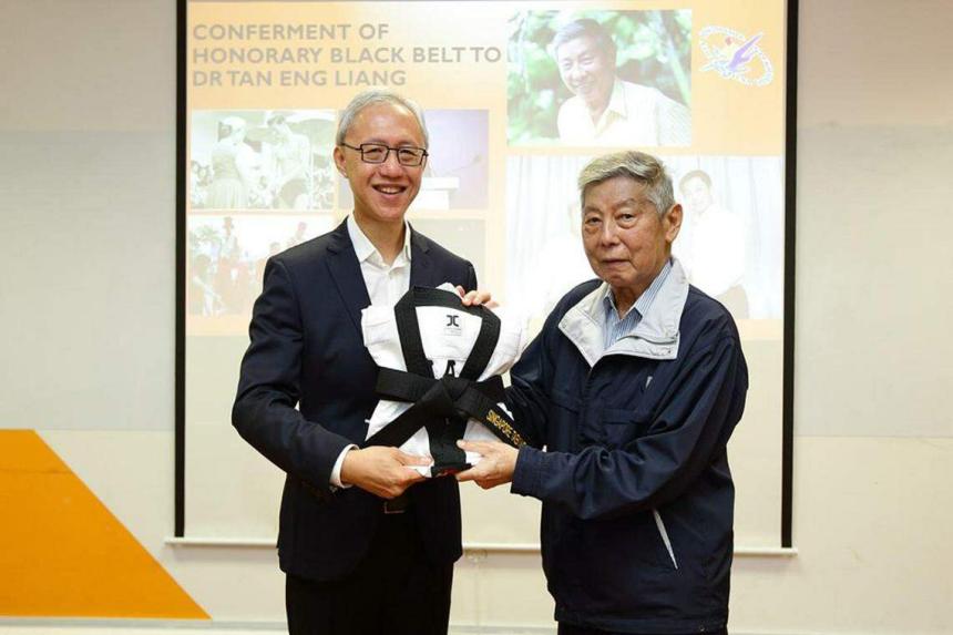 Veteran sports official Tan Eng Liang conferred highest honorary ...