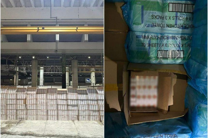 ICA seizes 4,999 cartons of duty-unpaid cigarettes hidden in bags of ...