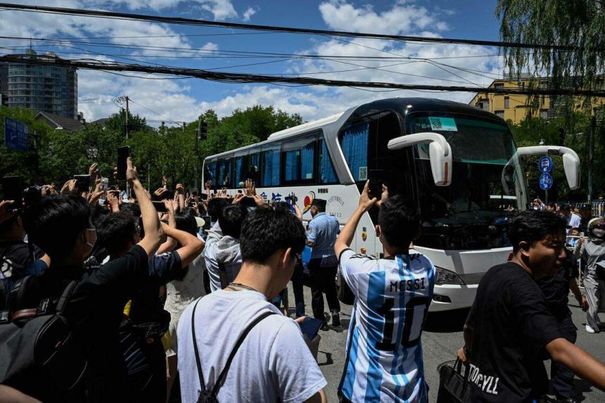 MLS-bound Lionel Messi gets superstar welcome in Beijing ahead of ...
