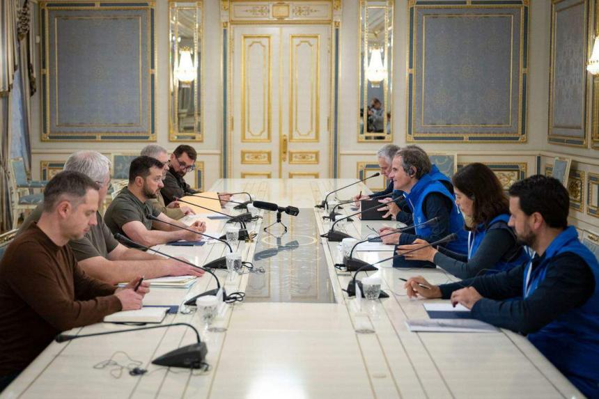 IAEA chief visits Ukraine to see flood impact on Zaporizhzhia nuclear ...