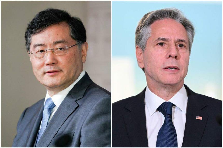 Chinese foreign minister Qin Gang tells Blinken US should respect China ...