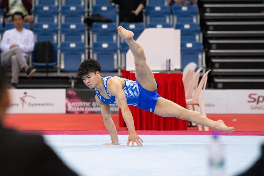 Japan’s Oka wins first senior international title at Asian Gymnastics C’ships, China top in team ...