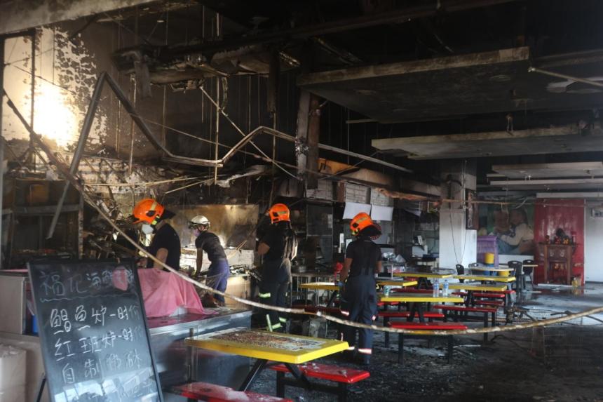 Several people evacuated after Toa Payoh coffee shop catches fire; no ...