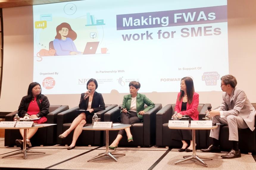 Singapore SMEs encouraged to implement flexible work arrangements | The Straits Times