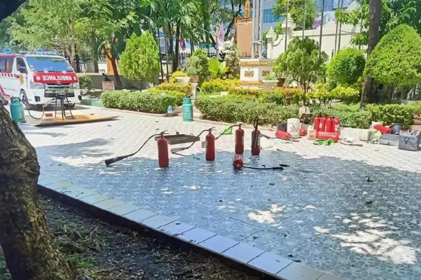 Fire extinguisher explosion in Bangkok school kills one student ...