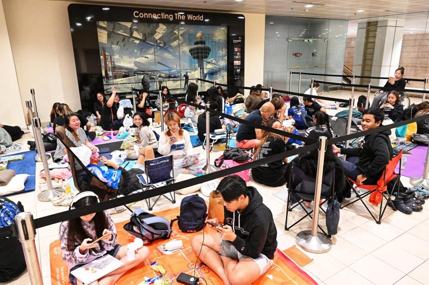 Taylor Swift fans queueing for tickets told to leave SingPost outlets inside malls when they ...