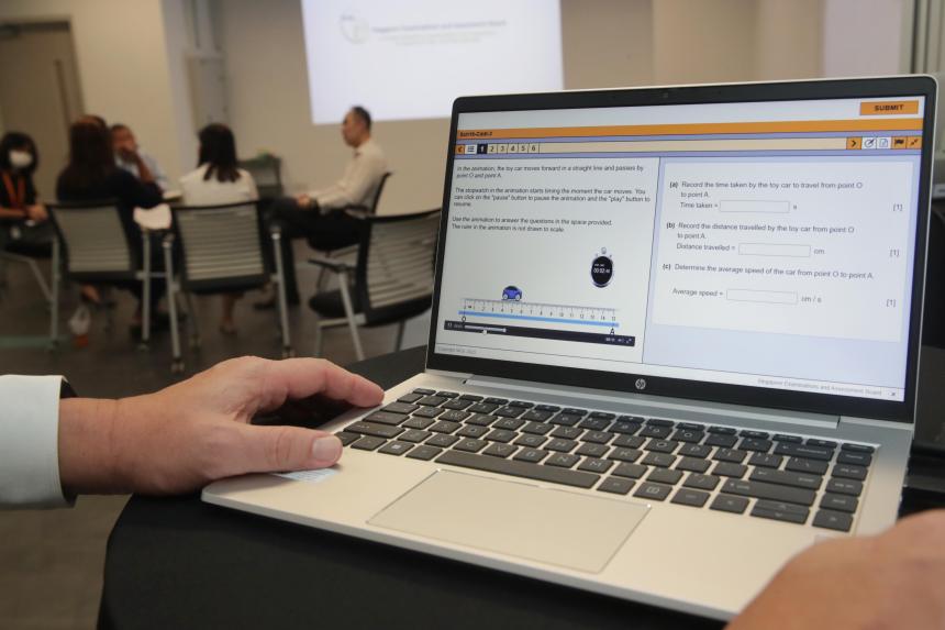 Laptops replace pen and paper as S’pore shifts towards electronic examinations | The Straits Times